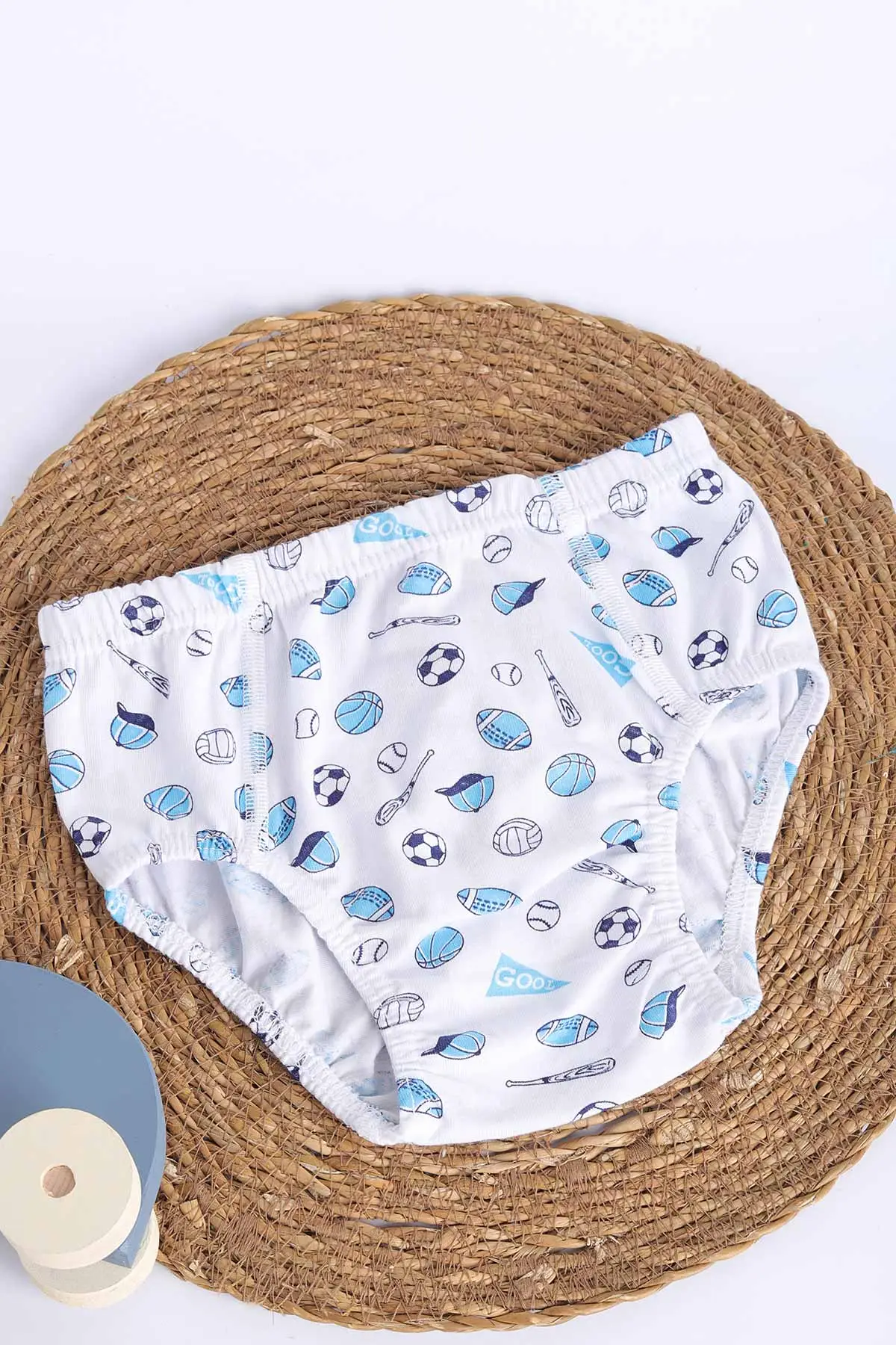 Beyaz (2-11 Yaş) Baskılı Lastik Erkek Çocuk Kilot 315565