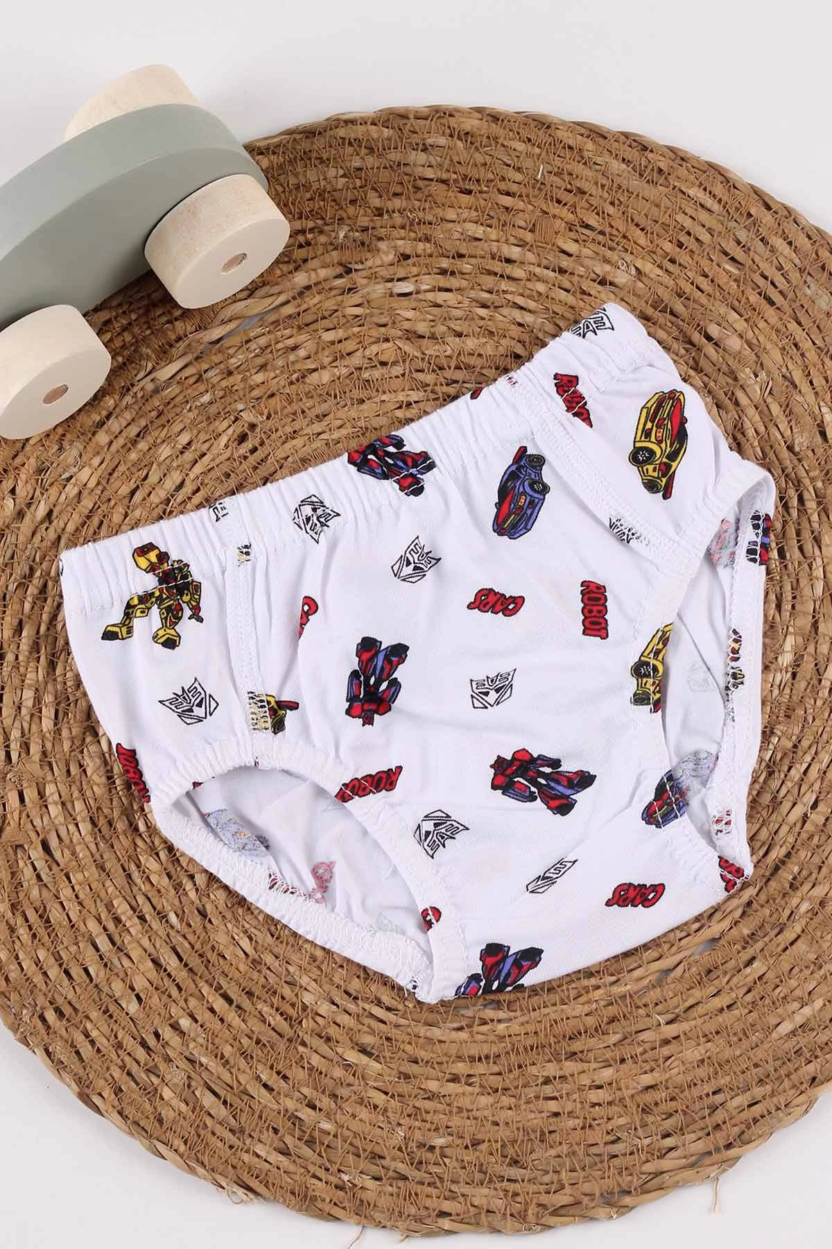 Beyaz (2-11 Yaş) Baskılı Lastikli Erkek Çocuk Kilot 249473 | ModamızBir ...