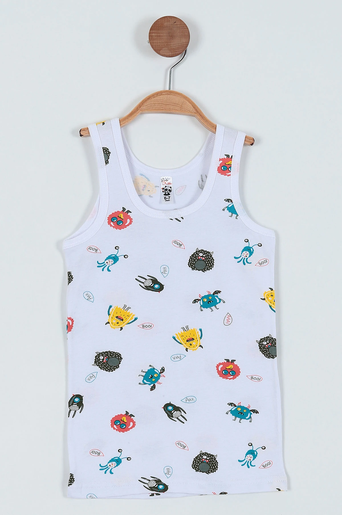 Beyaz (2-11 Yaş) Desenli Erkek Çocuk Atlet 233450 | ModamızBir ...