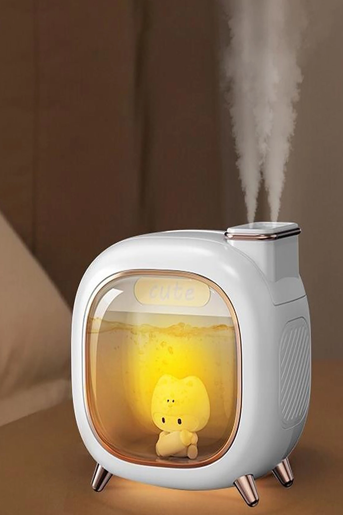 Beyaz Hakopro 500 ml Gece Lambası Özellikli Hava Nemlendirici Aromatik ...