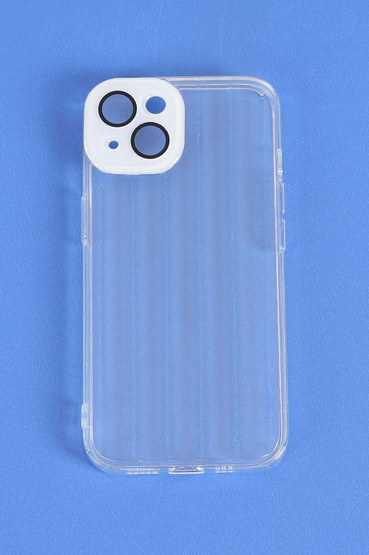 Beyaz İphone 13 Uyumlu Pat Serisi Modern ve Koruyucu Tasarımlı Şeffaf ...