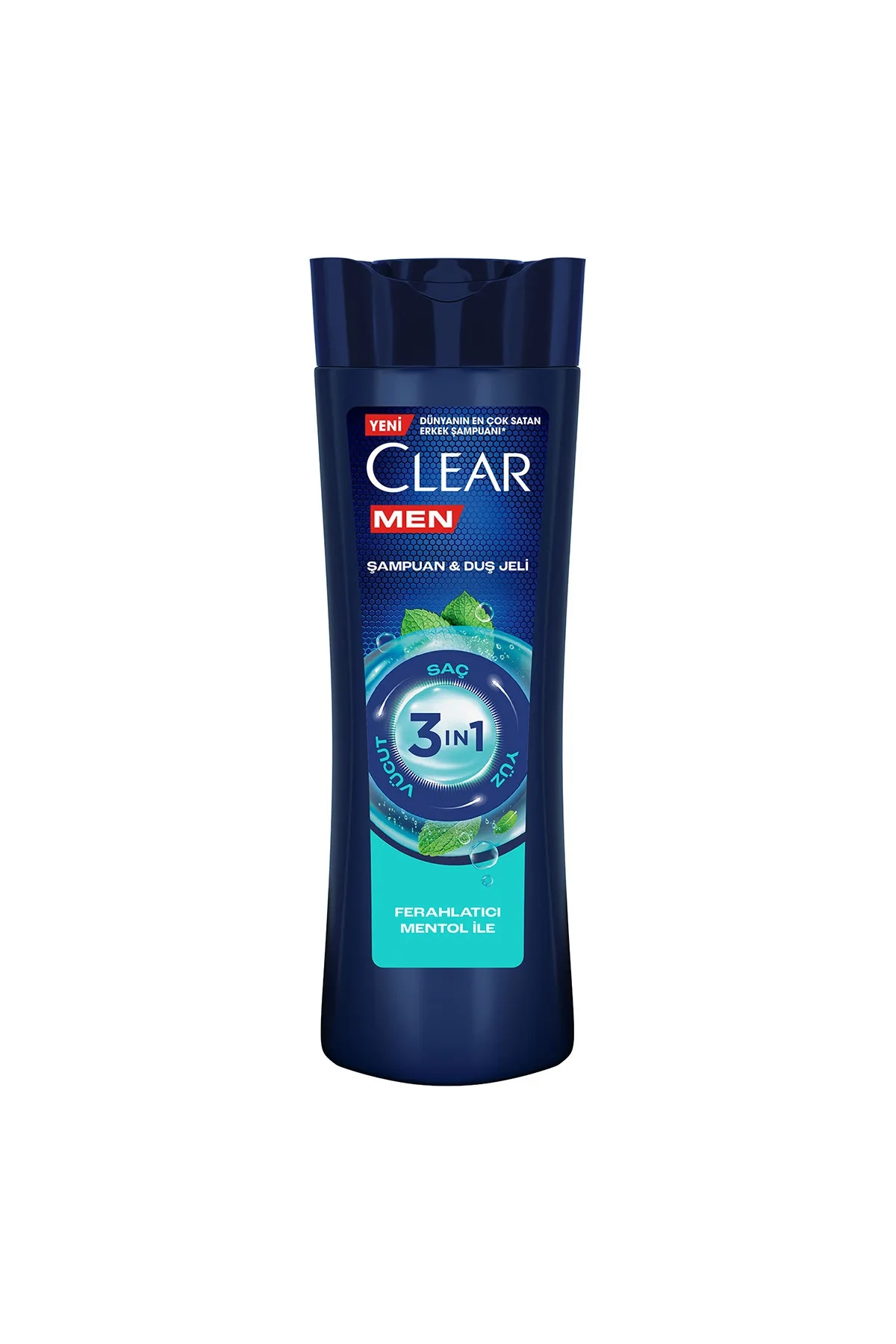 Clear Men 3 in 1 Şampuan & Duş Jeli Ferahlatıcı Mentol 350 ml 286714 ...