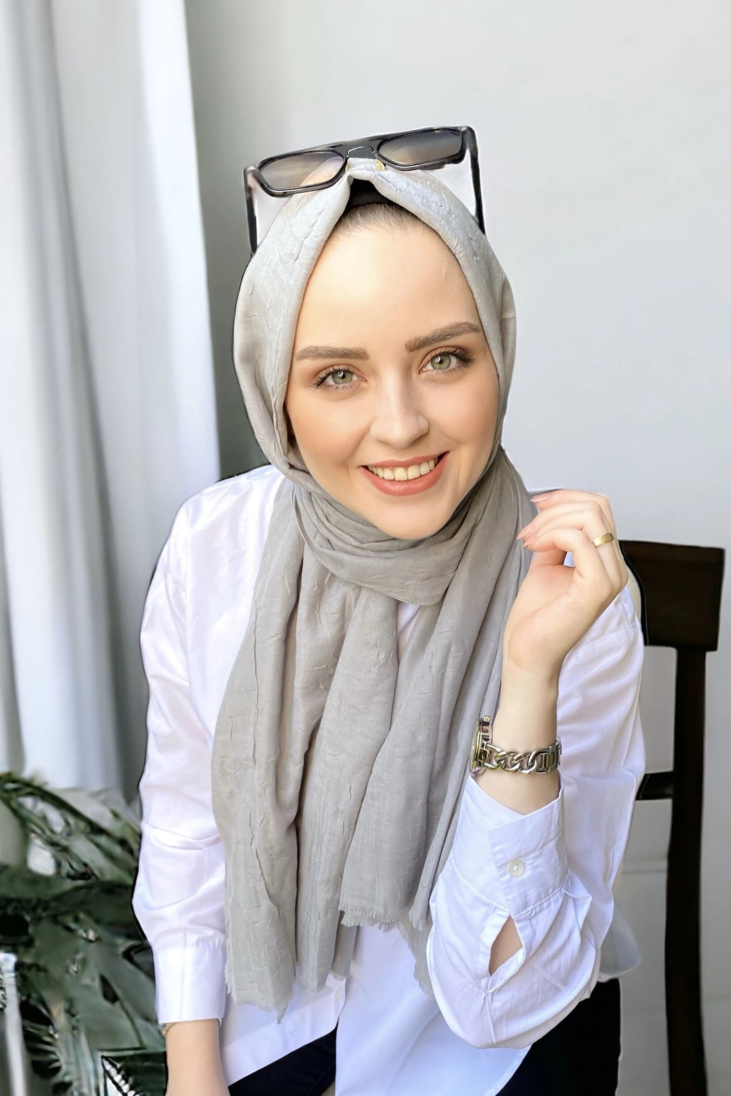 Füme 180x70 Bambu Kraş Düz Desen Şal 273271 |84.99 TL Modamizbir ...