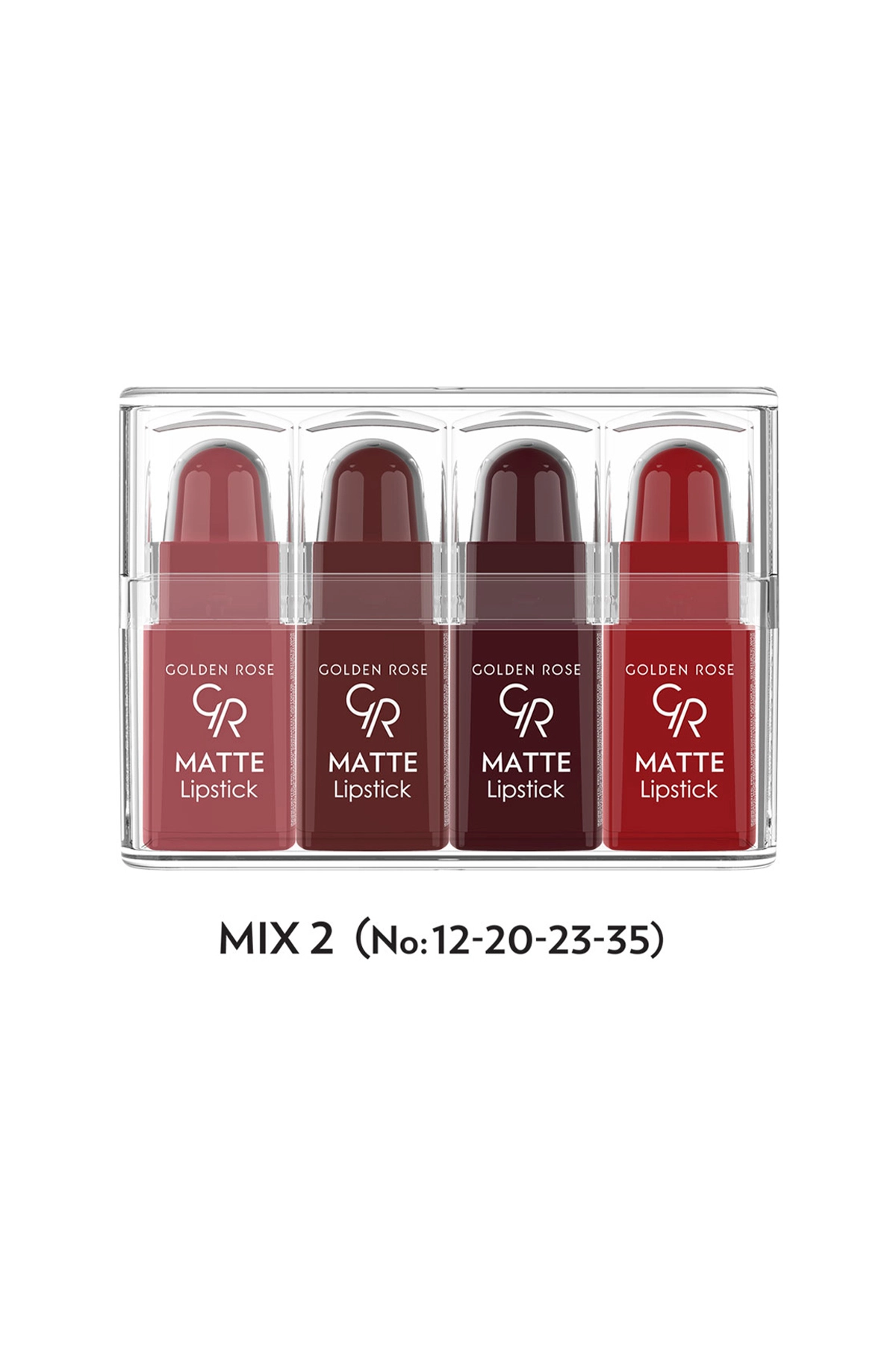 Golden Rose Mini Mix 2 Matte Lipstick 4-Piece Set 284893