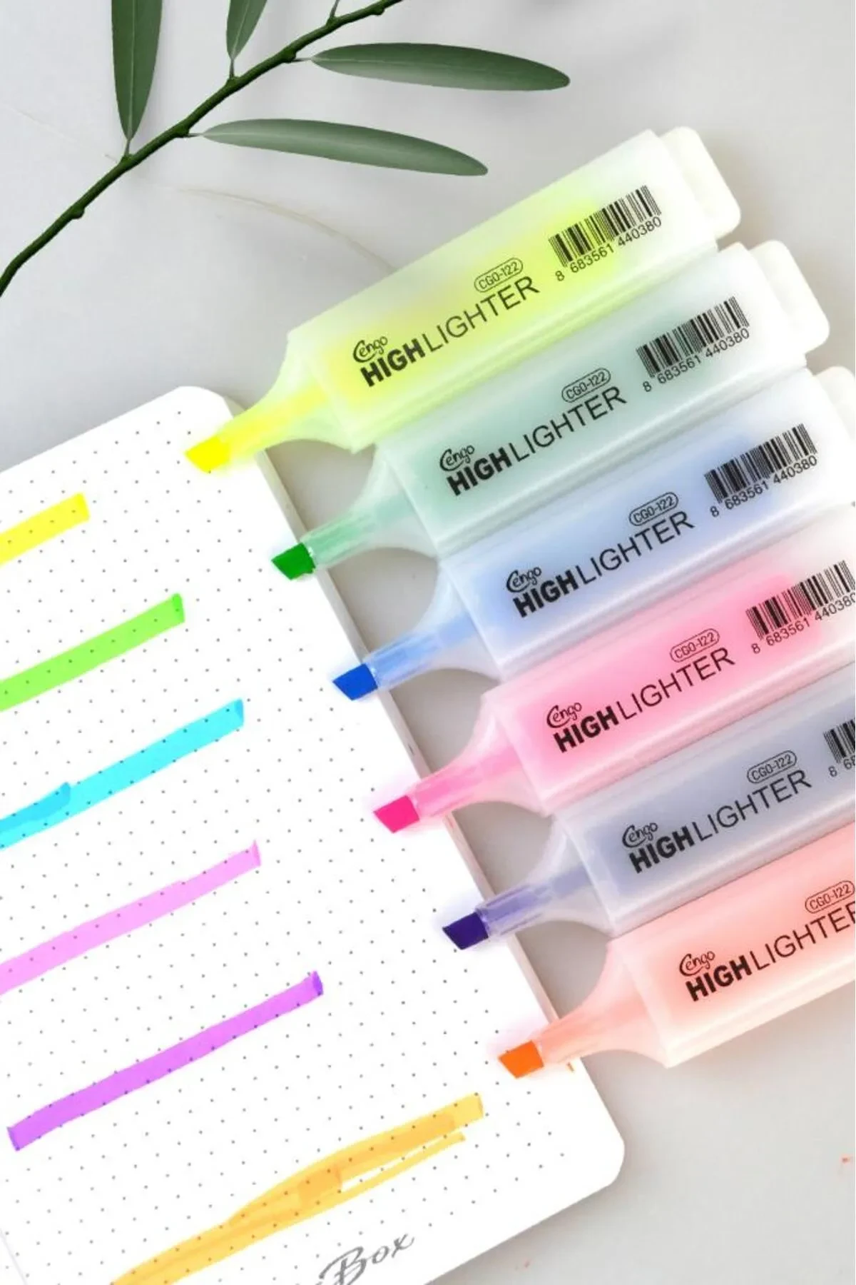 Cengo 6 Renk Neon Fosforlu Kalem Seti CGO-124 273819 |39.99 TL ...