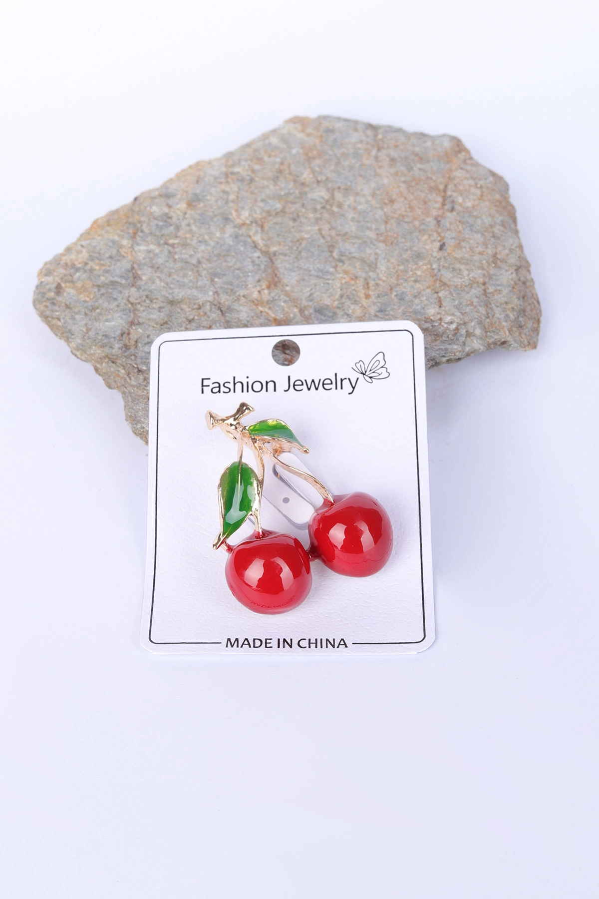 Kırmızı Kiraz Figürlü Broş 326484