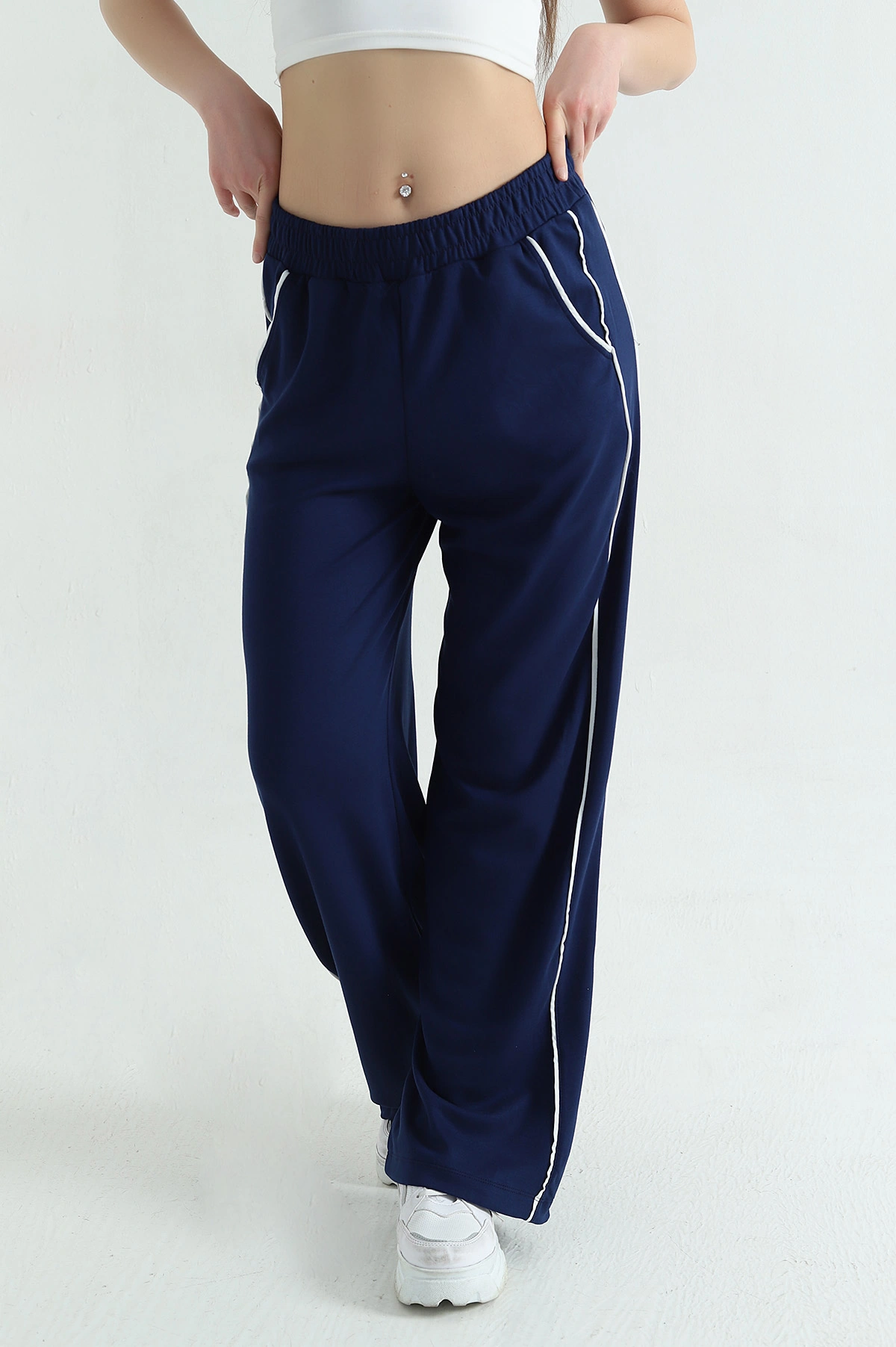 Lacivert Şerit Detay Oysho Kadın Eşofman Altı 360799