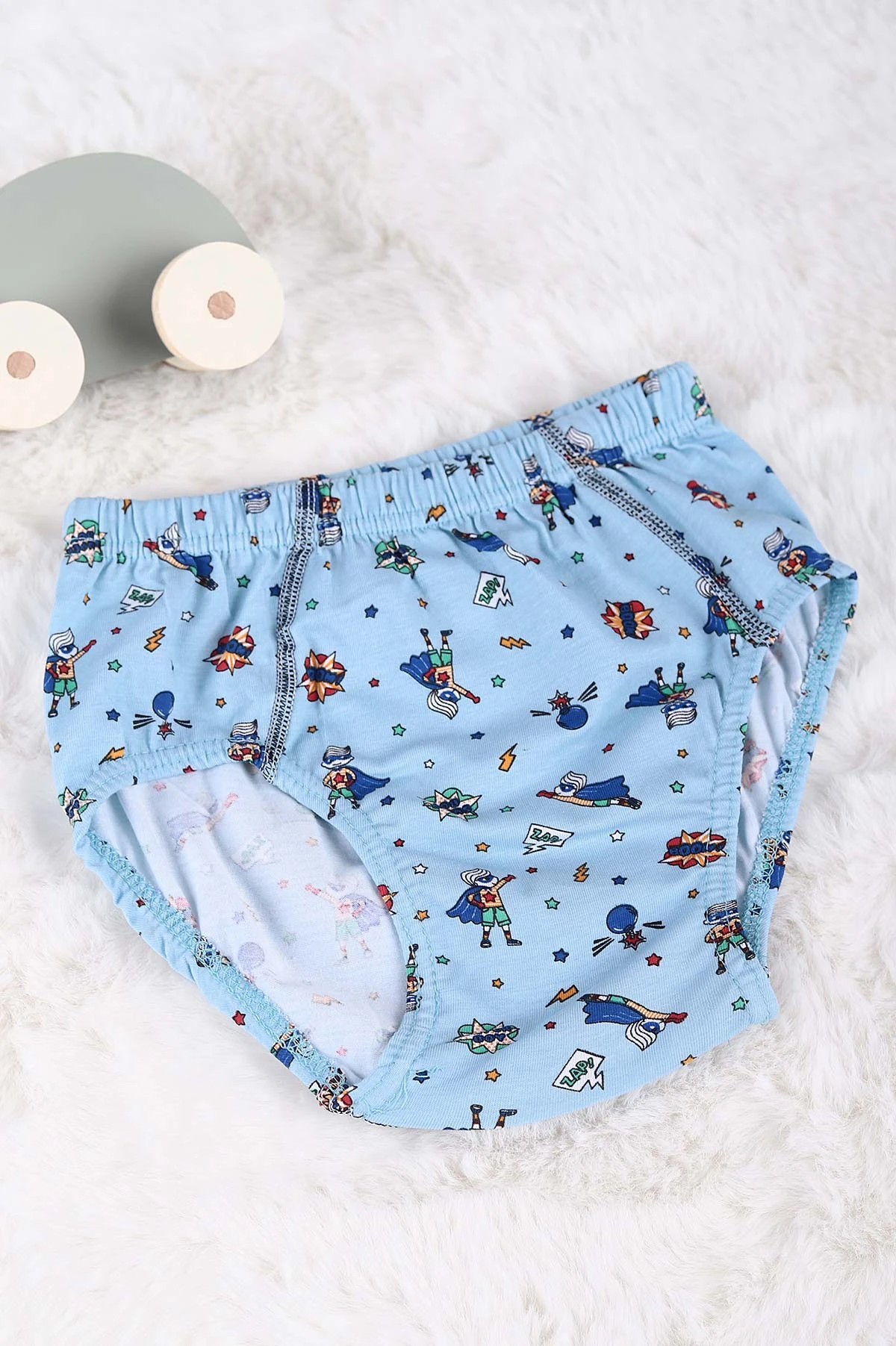 Mavi Lacivert (2-11 Yaş) Baskılı Lastik Erkek Çocuk Kilot 233739 ...