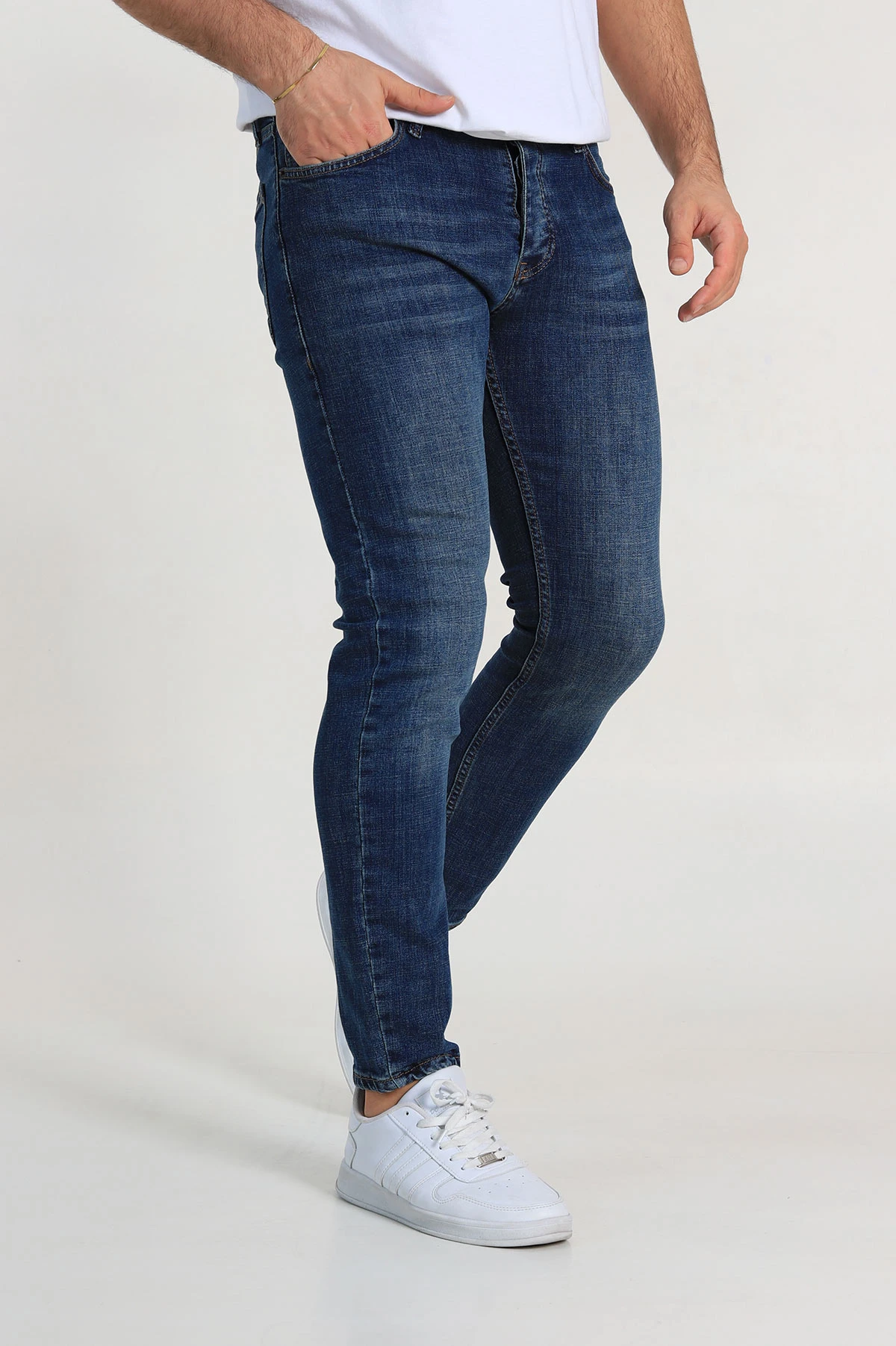 Mavi Skinny Fit Likralı Taşlama Detaylı Erkek Kot Pantolon 322914