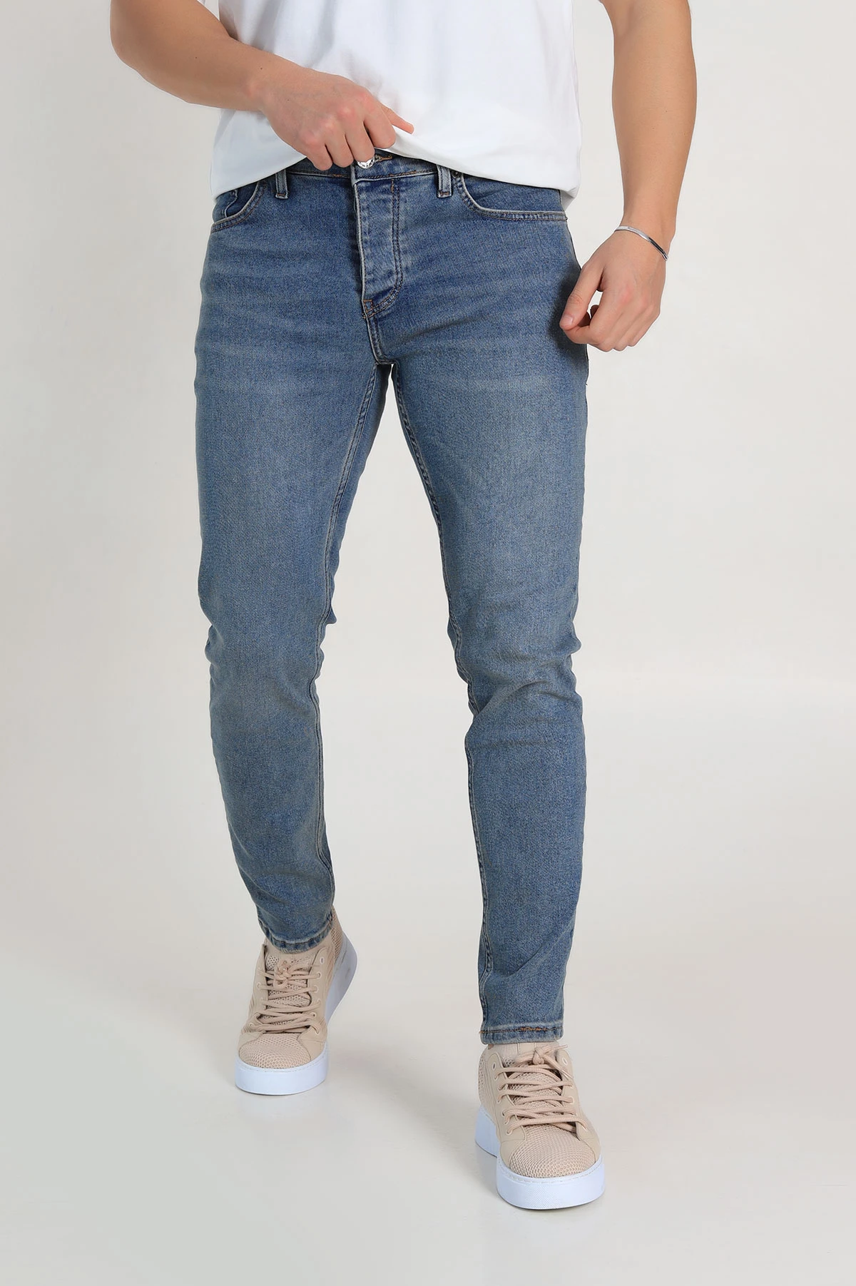 Mavi Skinny Fit Likralı Taşlama Detaylı Erkek Kot Pantolon 330033