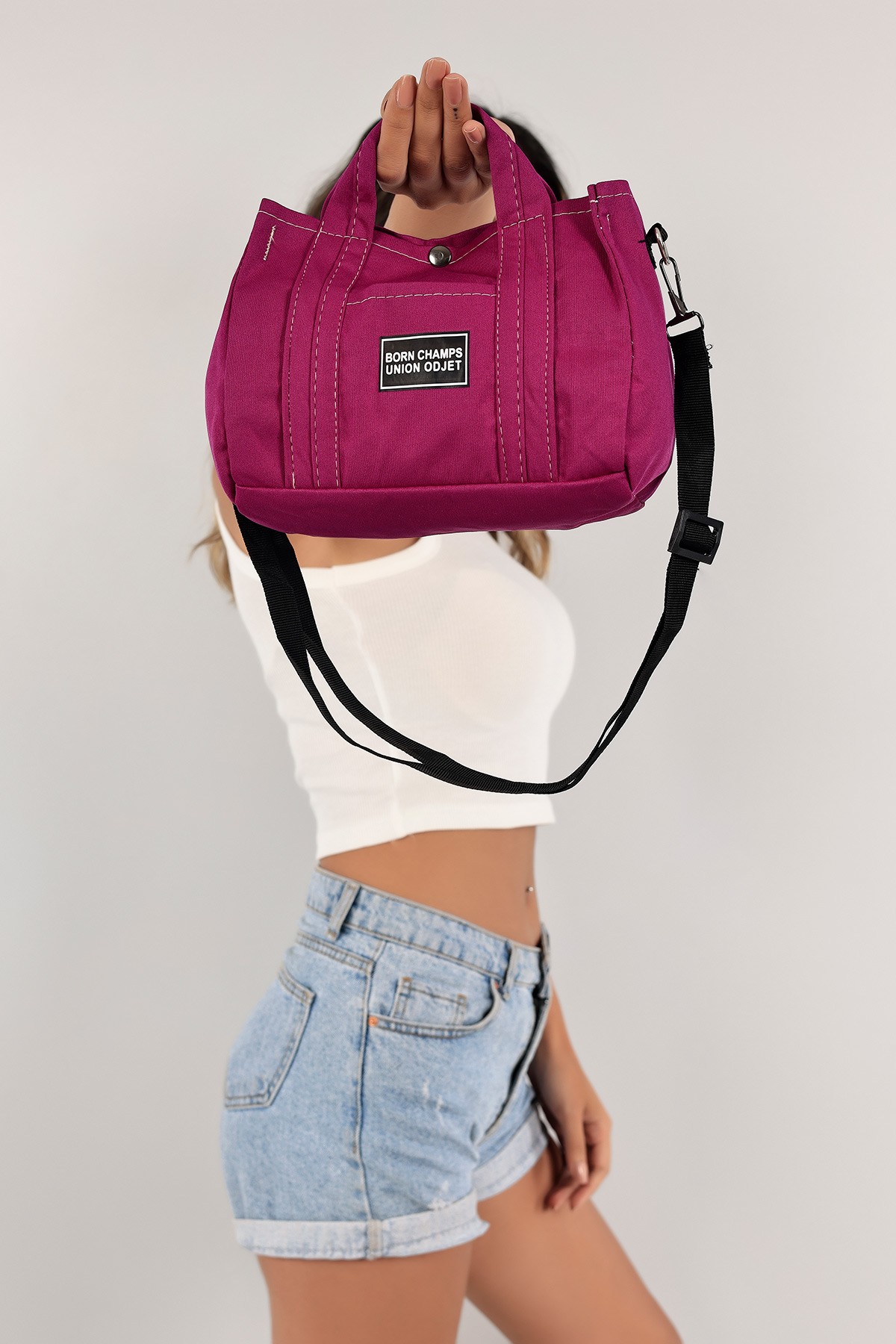 Mürdüm Armalı Bayan El ve Omuz Çantası 123589 | ModamızBir | Modamizbir.Com