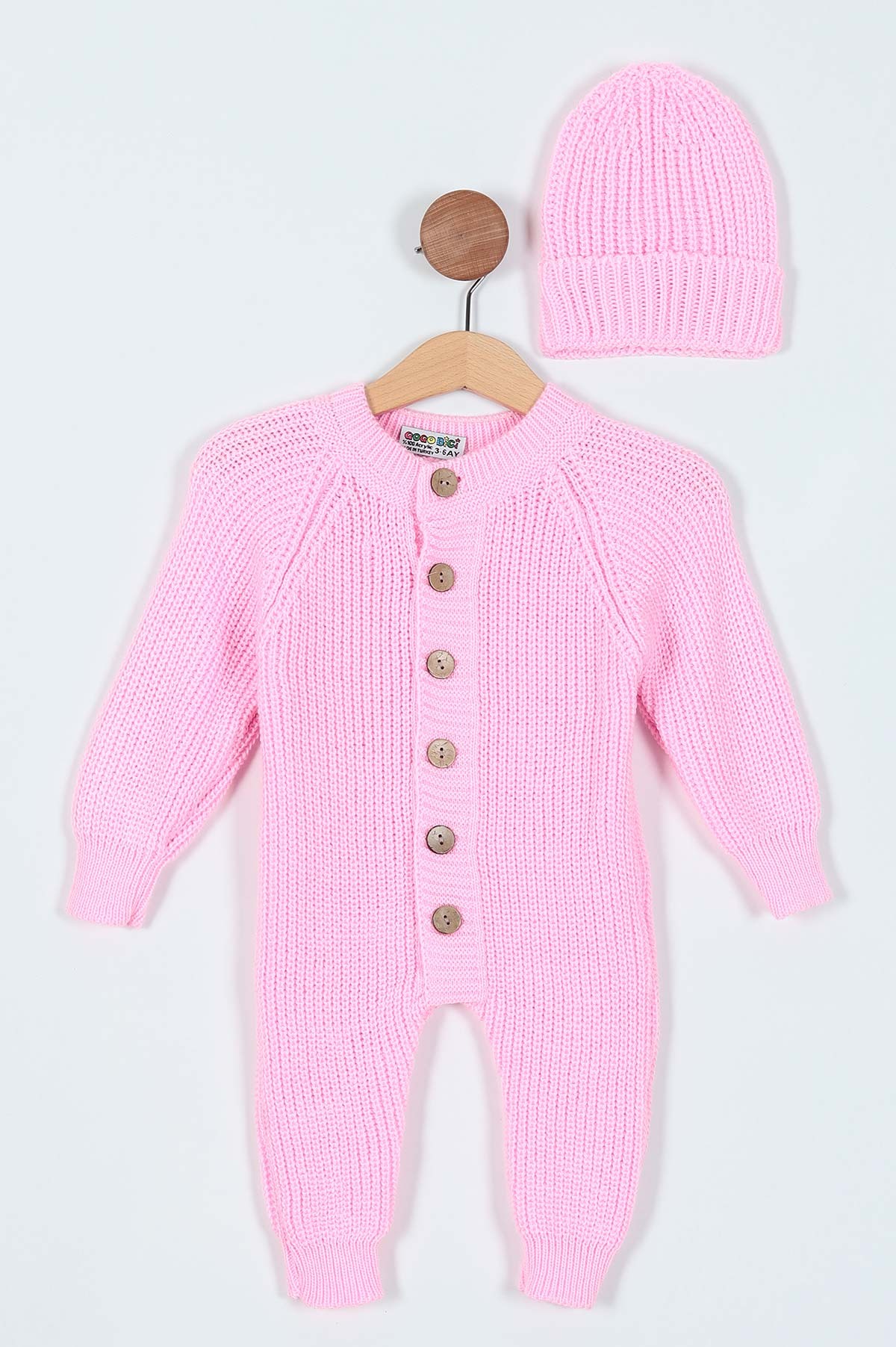 Pembe (3-12 Ay) Fitilli Şapkalı Kız Bebe Tulum 207641 | ModamızBir ...