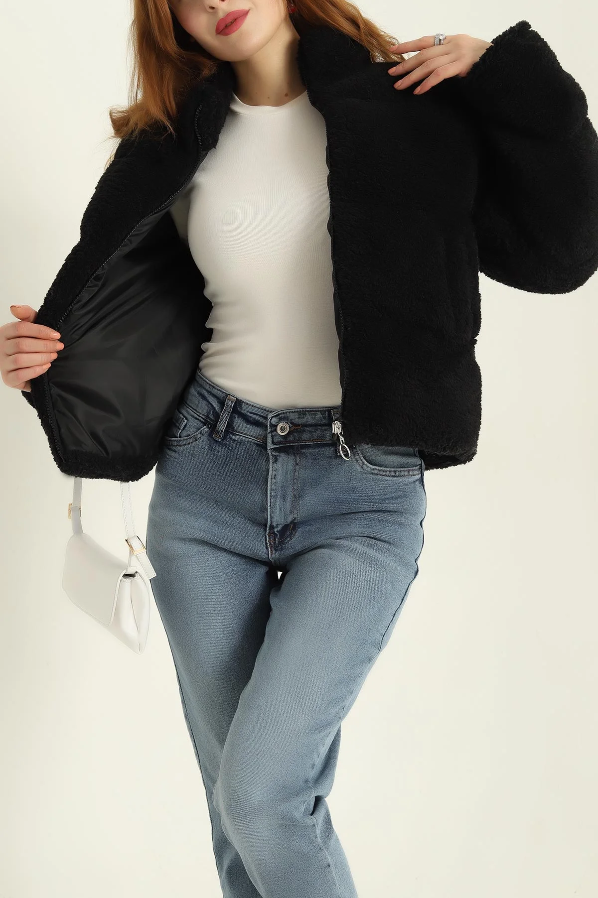 Siyah Wellsoft Dolgulu Astarlı Bayan Mont 327901