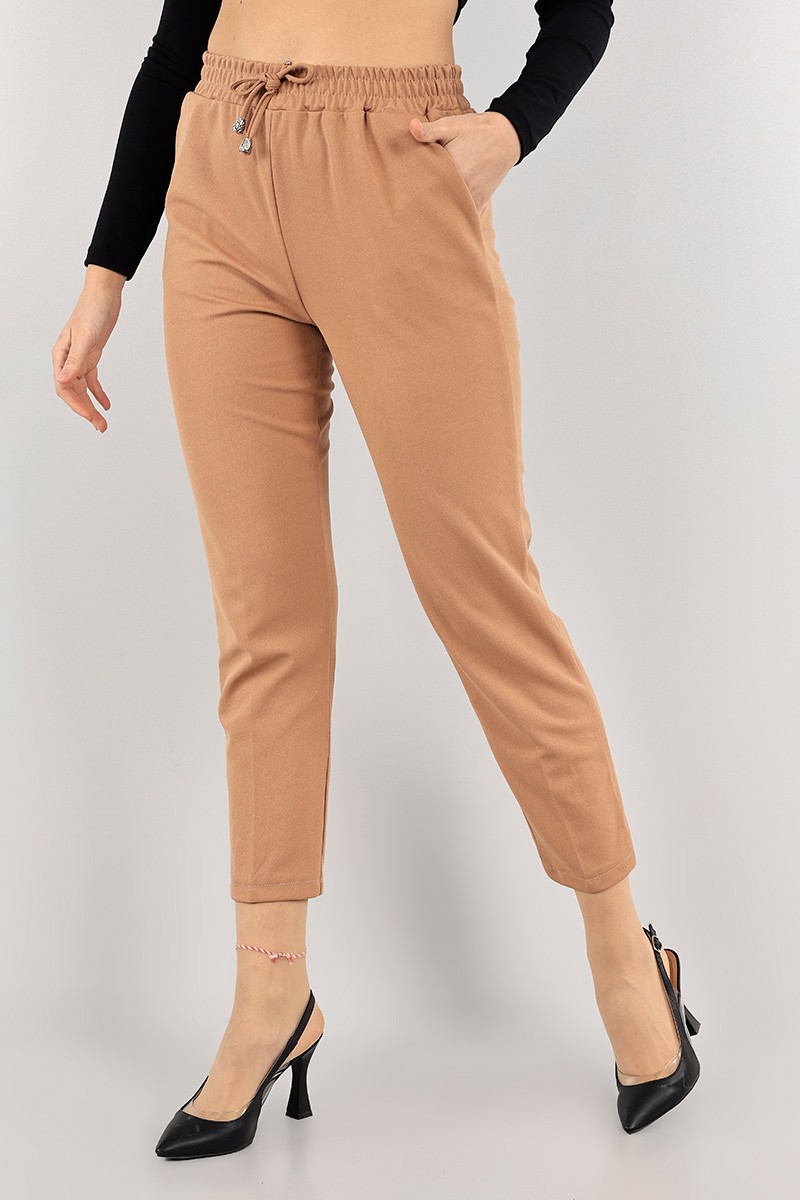Vizon Beli Lastiki Bayan Pantolon 102355