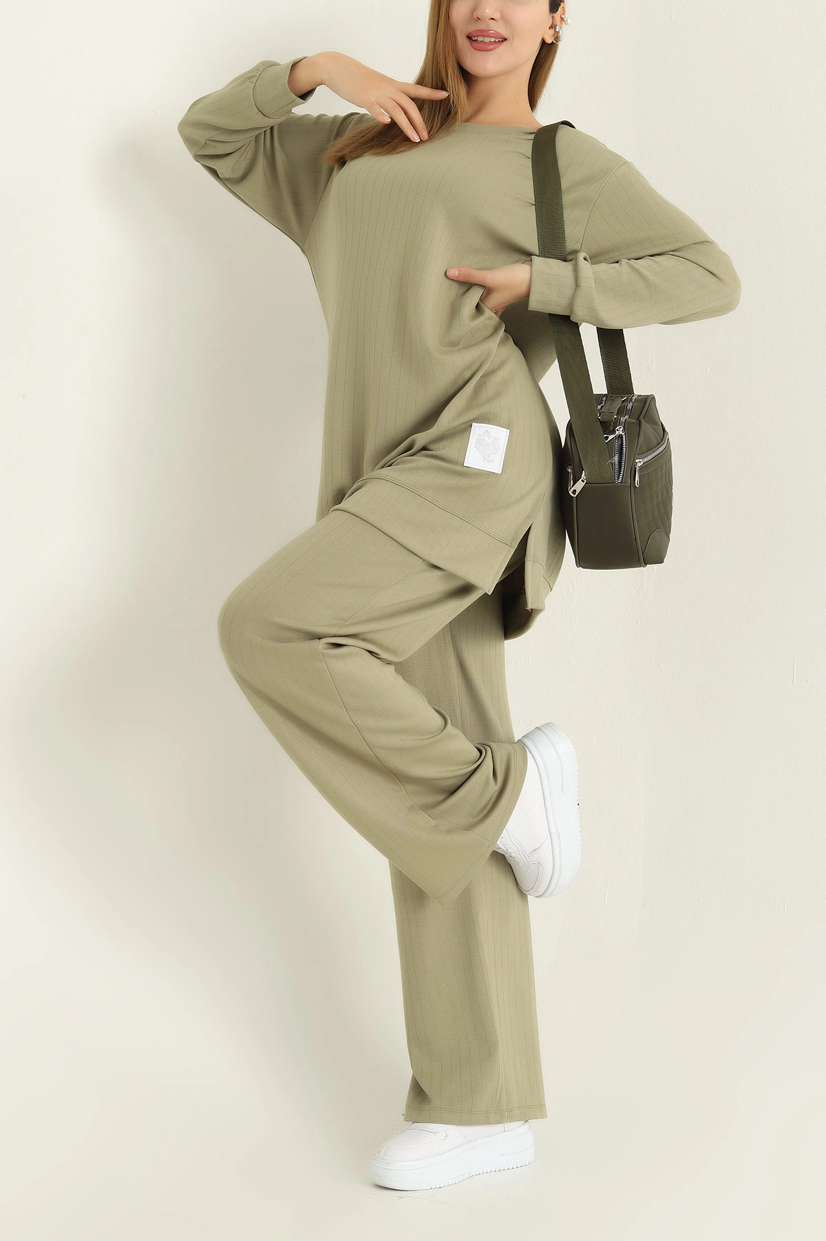 Yeşil Oysho Modal Kumaş Bayan İkili Takım 317301