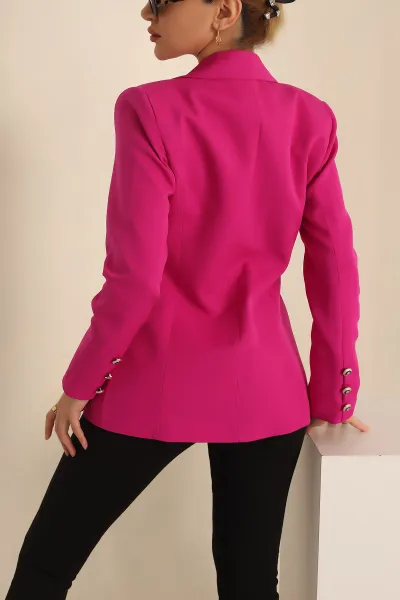 Fuşya Astarlı Blazer Bayan Ceket 235464 | ModamızBir | Modamizbir.Com Fuşya Astarlı Blazer Bayan Ceket 235464 | ModamızBir | Modamizbir.Com