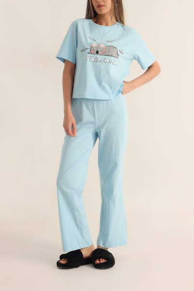 Mavi Baskılı Bayan Pijama Takımı 179119 | ModamızBir | Modamizbir.Com Mavi Baskılı Bayan Pijama Takımı 179119 | ModamızBir | Modamizbir.Com