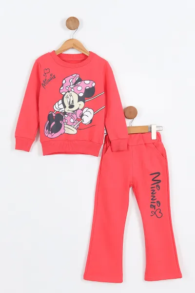 Nar Çiçeği (6-10 Yaş) Karakter Baskılı İspanyol Paça Kız Çocuk Takım 301661