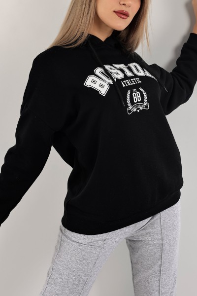 Siyah Şardonlu Baskılı Bayan Sweat 136818 | ModamızBir | Modamizbir.Com Siyah Şardonlu Baskılı Bayan Sweat 136818 | ModamızBir | Modamizbir.Com