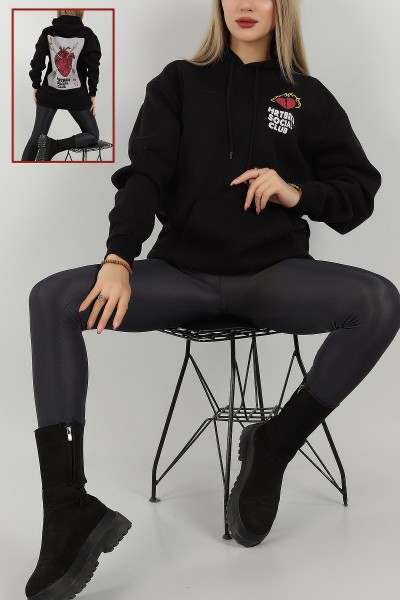 Siyah Şardonlu Baskılı Bayan Sweat 144661 | ModamızBir | Modamizbir.Com Siyah Şardonlu Baskılı Bayan Sweat 144661 | ModamızBir | Modamizbir.Com